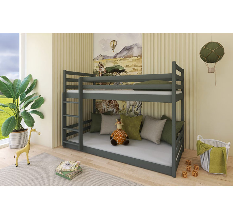 Arte-N Furniture Ltd Graphite Mini Bunk Bed for Kids with Foam Bonnell Mattresses - Safe ...